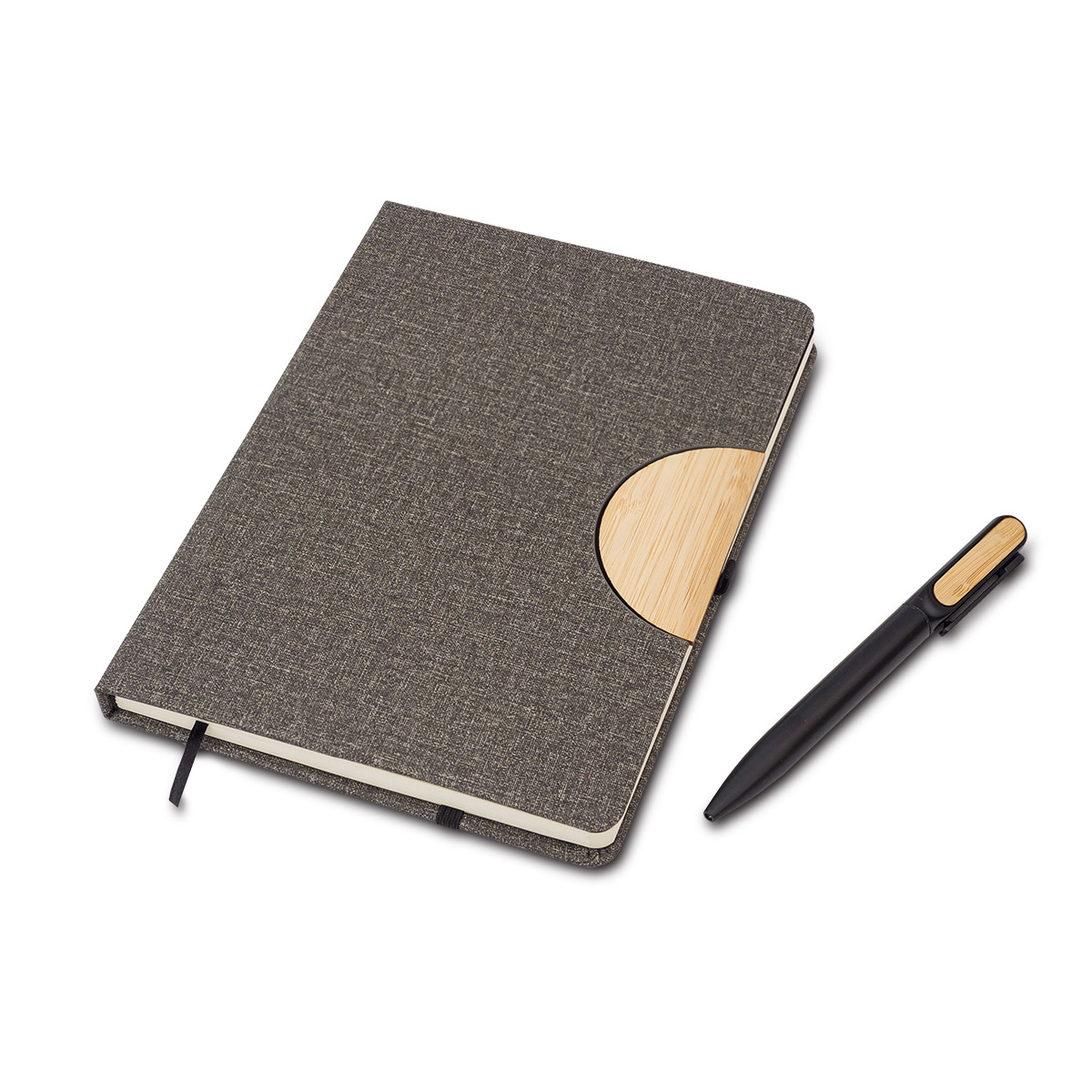 FOLD notepad and pen set, grey | Promolog